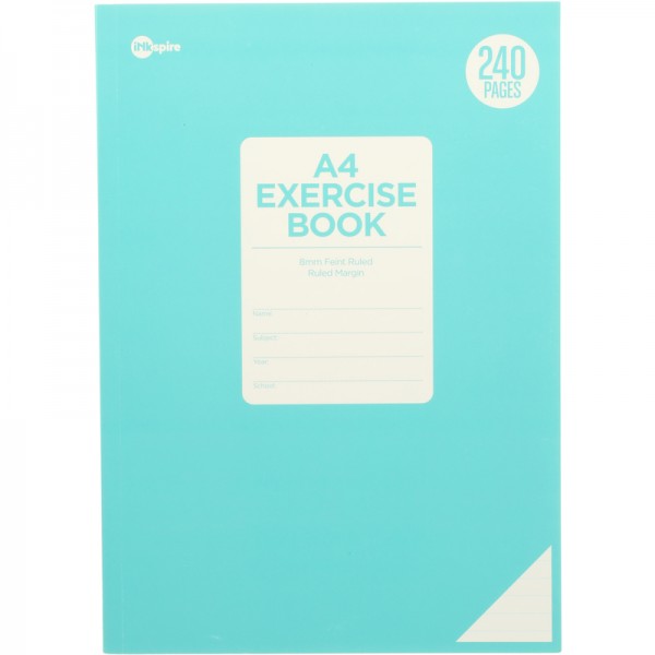A4 240pg Exercise Book A4 240pg Exercise Book